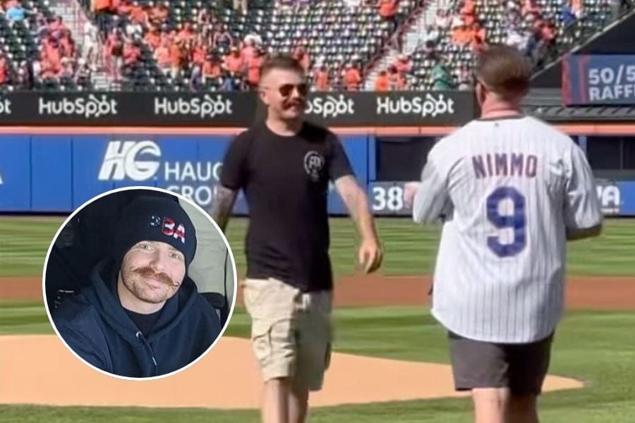 Suffolk’s ‘miracle’ cop delivers first pitch at Mets game at Citi Field