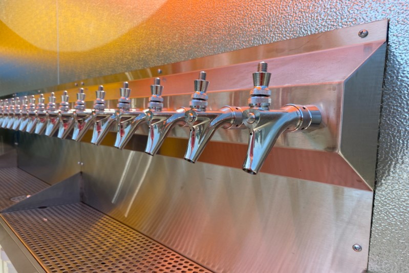 Sneak peek photo tour of Blue Point Brewery's beer garden in Patchogue