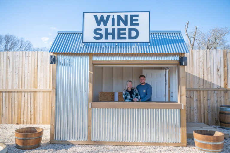 The Wine Barn and Farm Stand fuses rustic wine bar with local pies