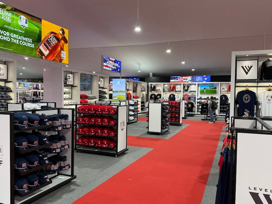 Bigger than a supermarket: Ryder Cup’s giant merch tent lands at Bethpage